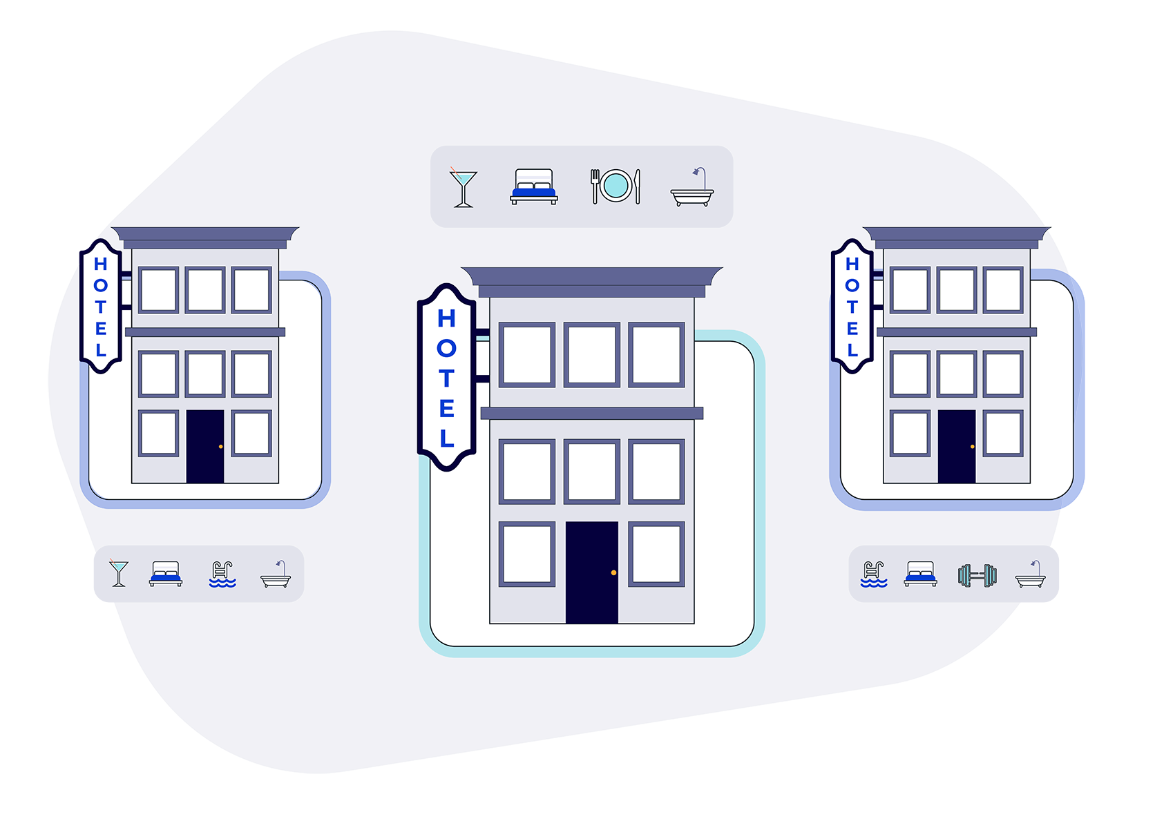 Hotel and Room Mapping - Hubwayz